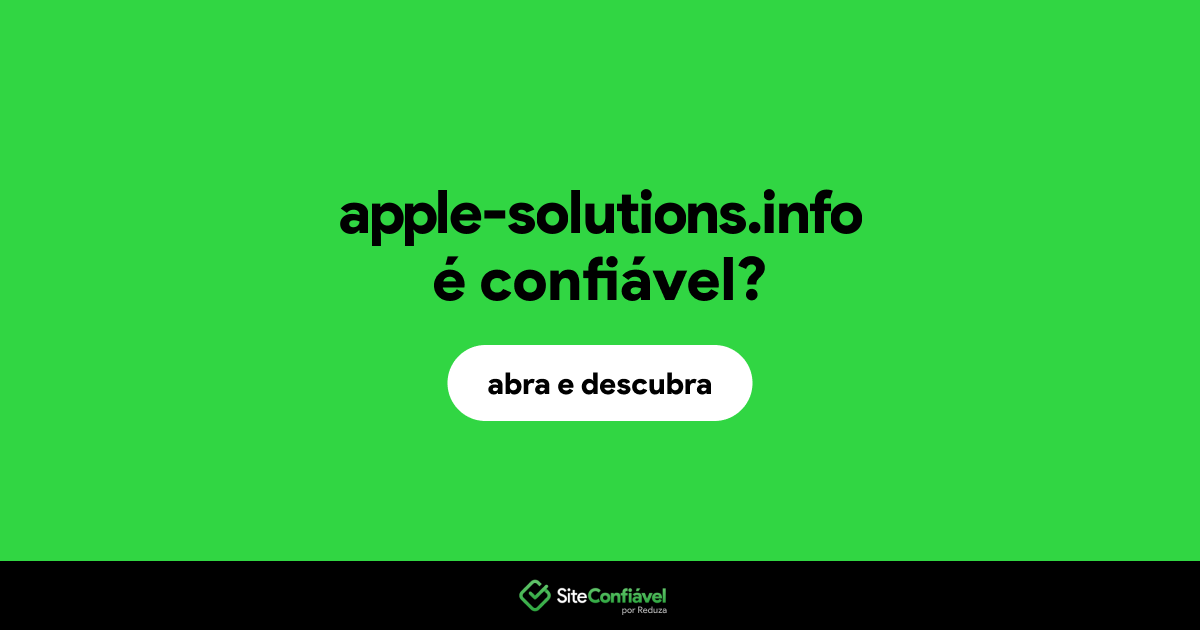 Apple-solutions.info é confiável? Apple-solutions é segura? | Site ...