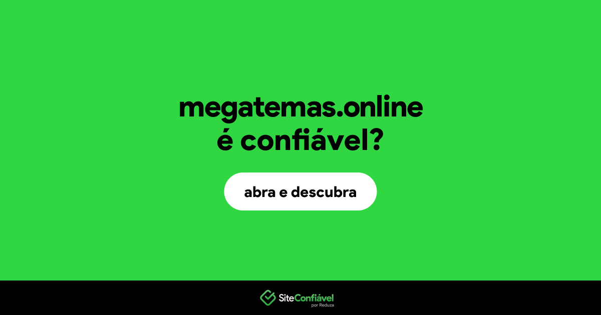 Megatemas.online é confiável? Megatemas é segura? | Site Confiável