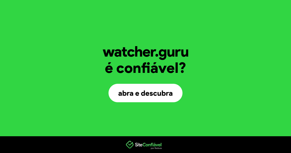 Watcher.guru é confiável? Watcher é segura? | Site Confiável